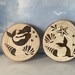 Mermaid Wooden Pyrography Coasters. - Etsy