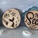 Mermaid Wooden Pyrography Coasters. - Etsy