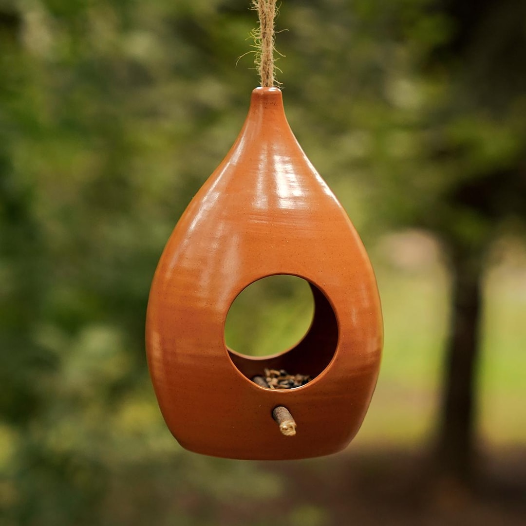 FLASH SALE - Bird Feeder | Clay Bird House | Artisanal Bird House ...