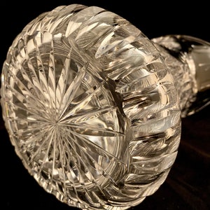 American Brilliant Cut Glass Pitcher Signed Fry - Etsy