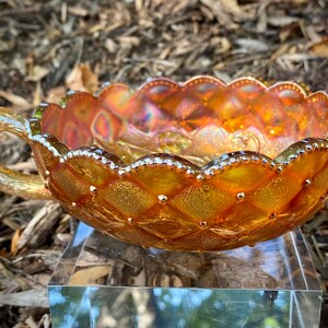 Original Imperial Marigold Carnival Glass Bon-bon Dish - Etsy