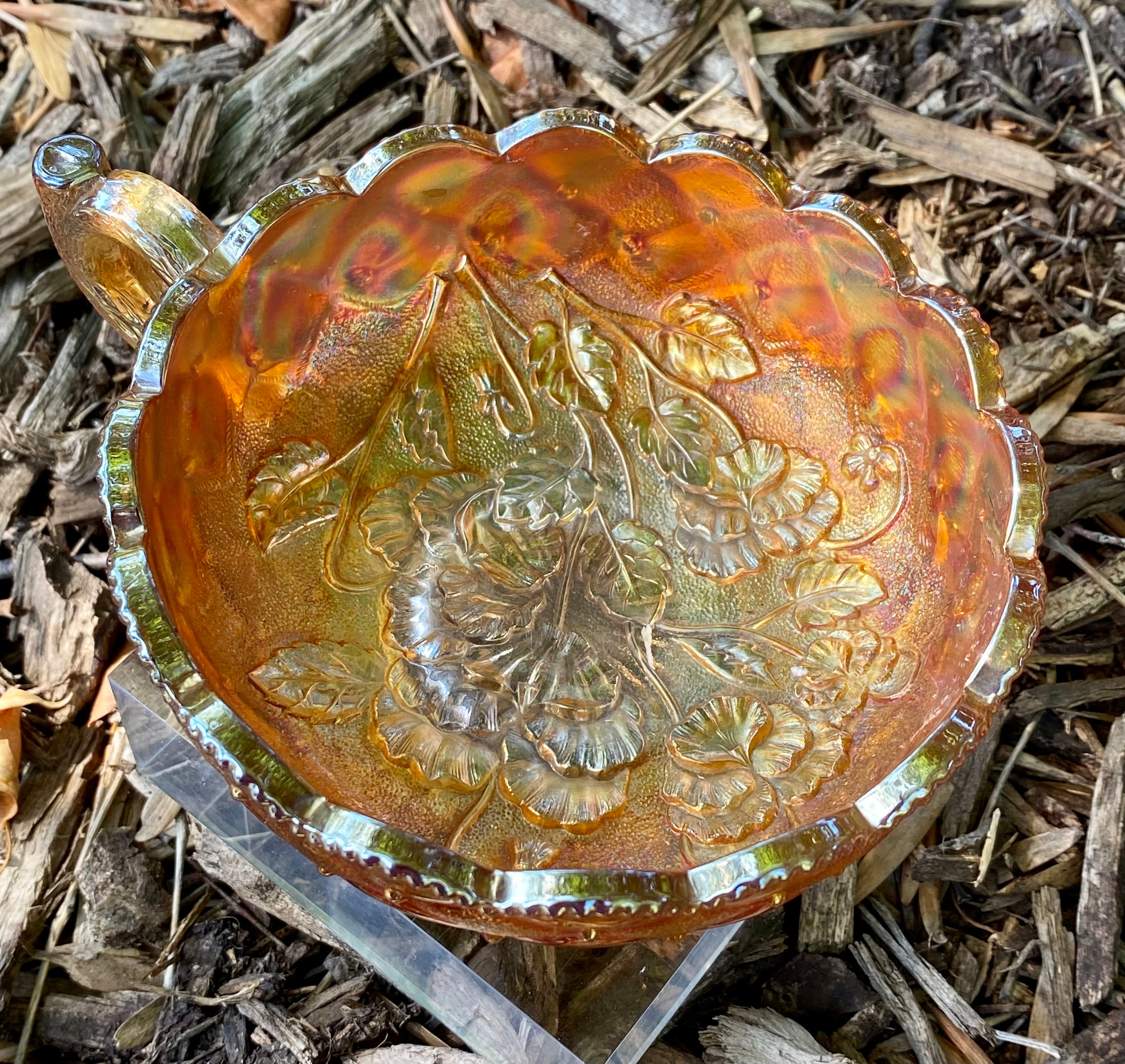 Original Imperial Marigold Carnival Glass Bon-bon Dish - Etsy