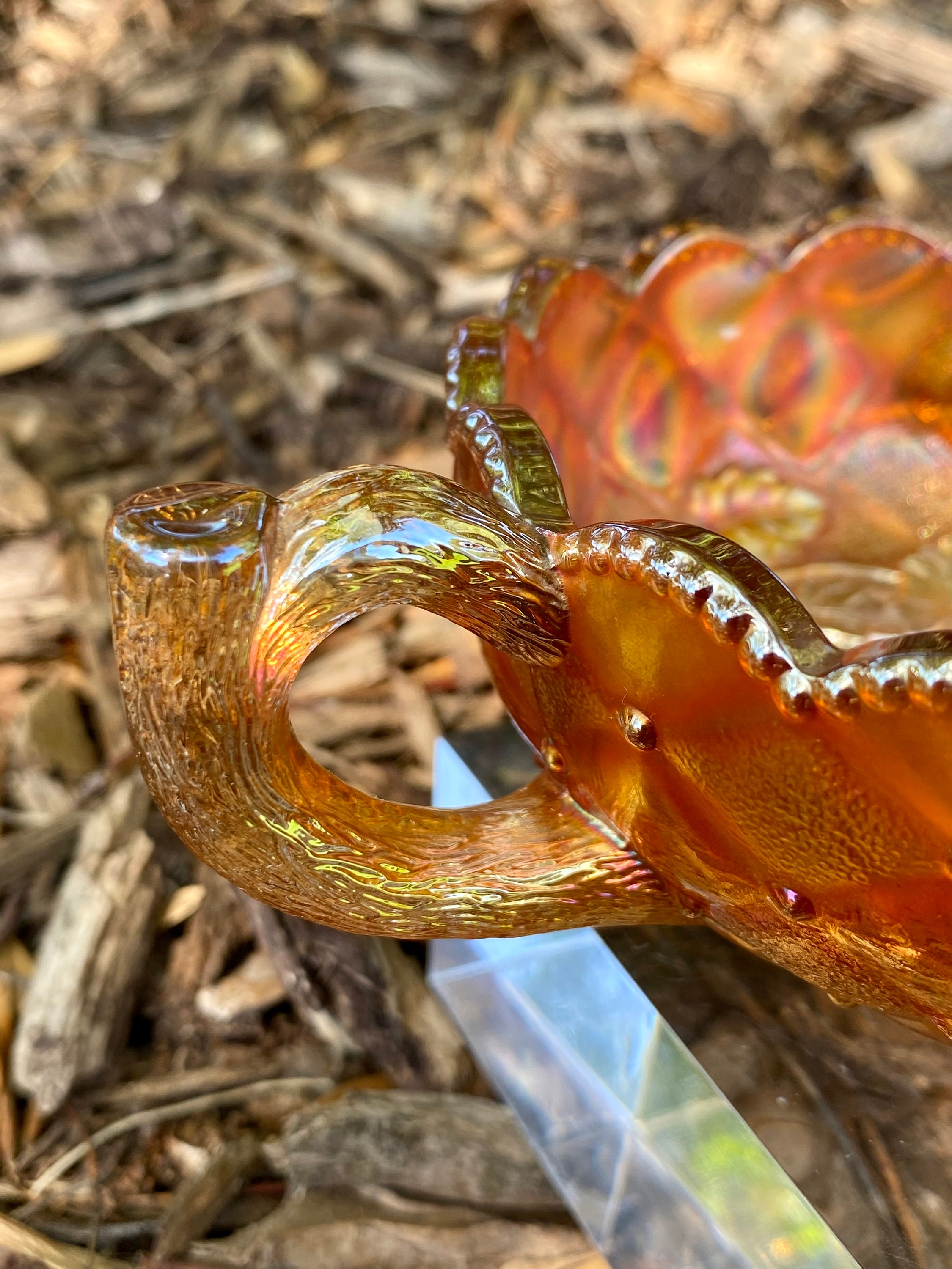 Original Imperial Marigold Carnival Glass Bon-bon Dish - Etsy