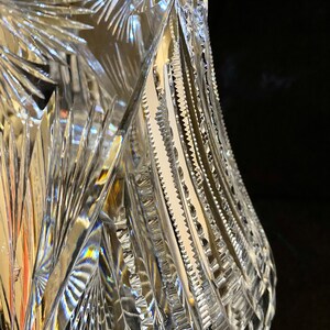 American Brilliant Cut Glass Pitcher Signed Fry - Etsy