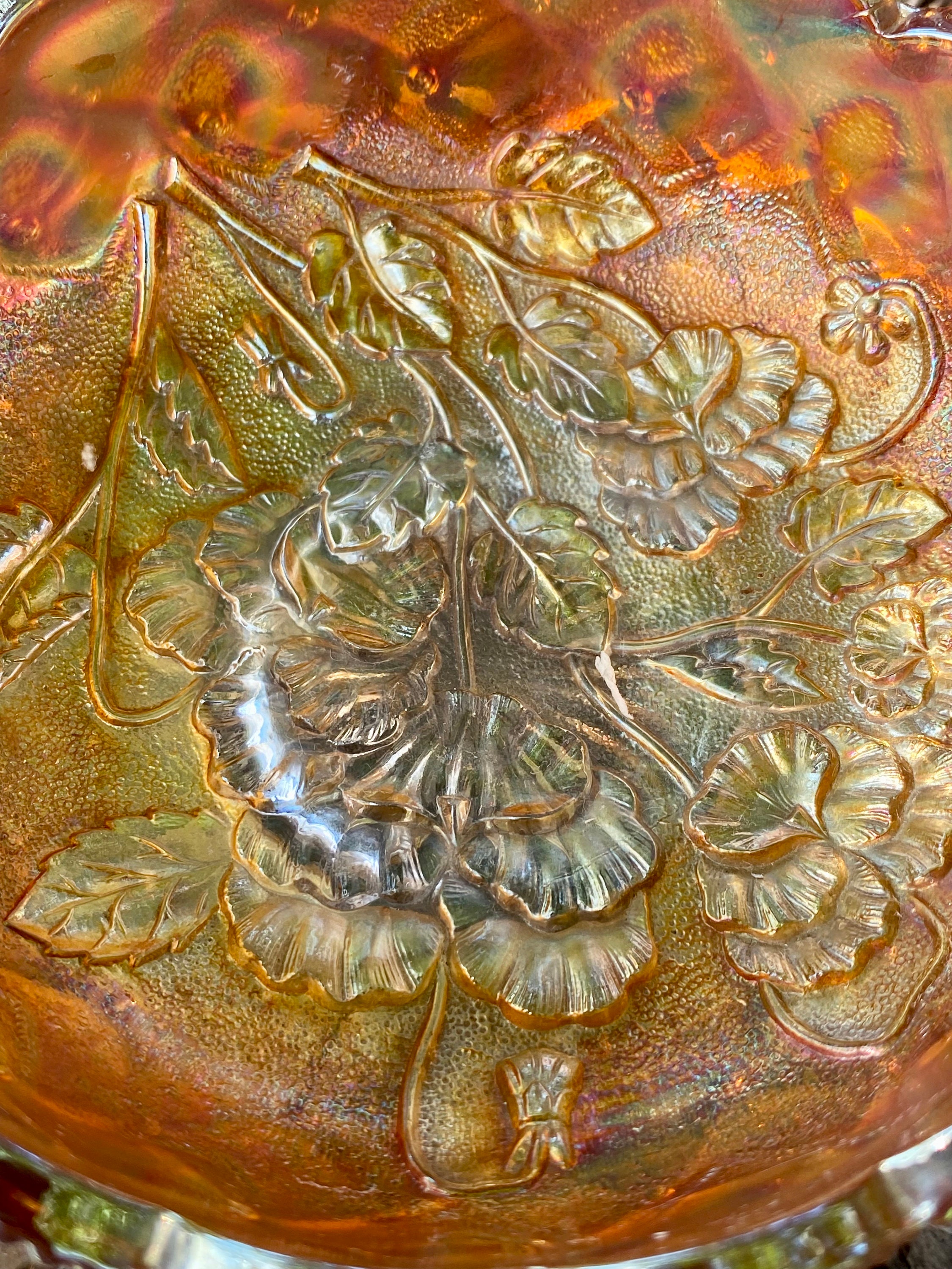 Original Imperial Marigold Carnival Glass Bon-bon Dish - Etsy