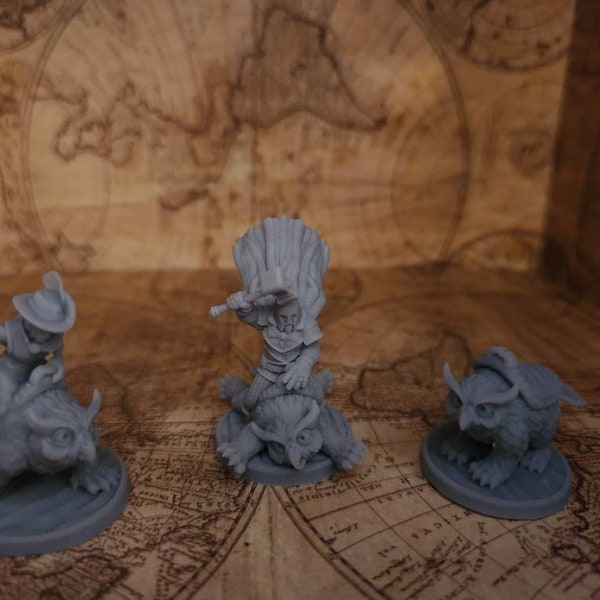 Dnd 5e owlbear cub miniature - Etsy France