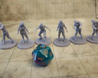 Ghoul Set Highland Miniatures Dnd Undead Zombie 32mm Pathfinder ...