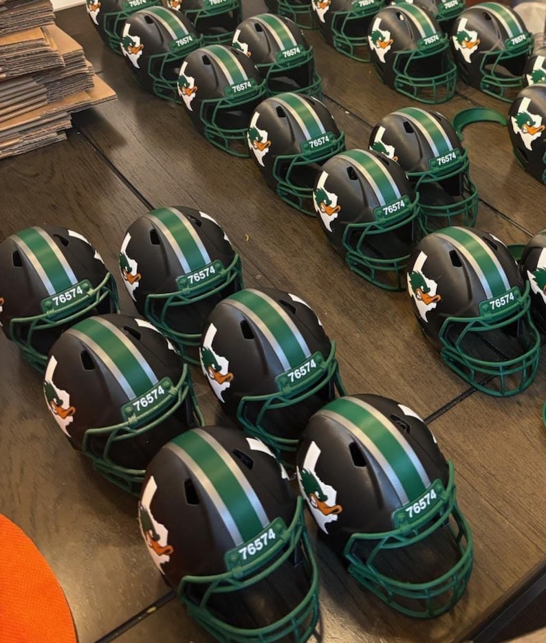 Custom Logo Football Helmet | High School Decal | Personalized Name ...