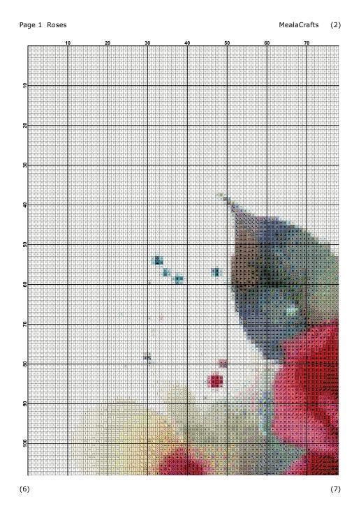 Roses - Full Coverage Cross Stitch Pattern PDF - Etsy