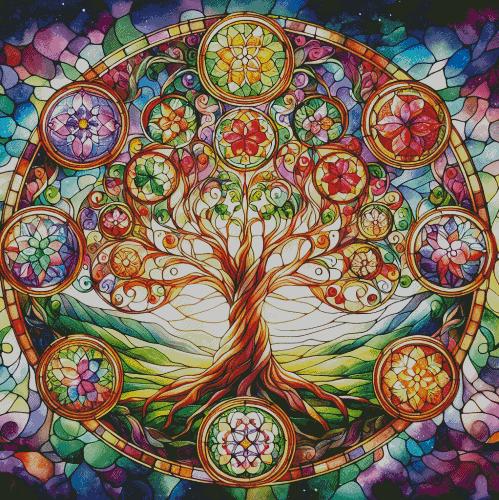 Tree of Life - Full Coverage Cross Stitch Pattern PDF - Etsy