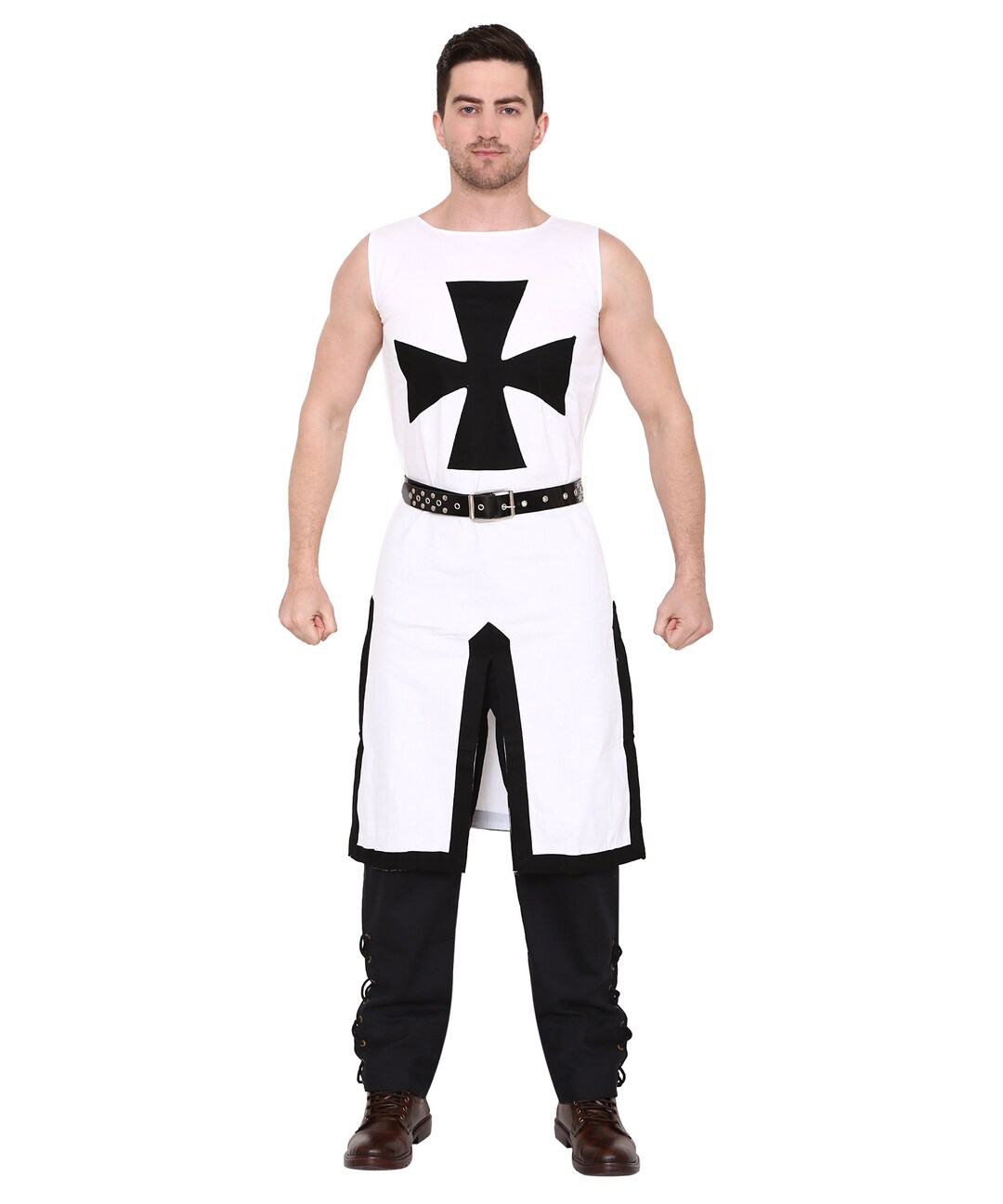 Aljanna US-02 Medieval Men's Roman Sleeveless With Tamplour Cotton ...