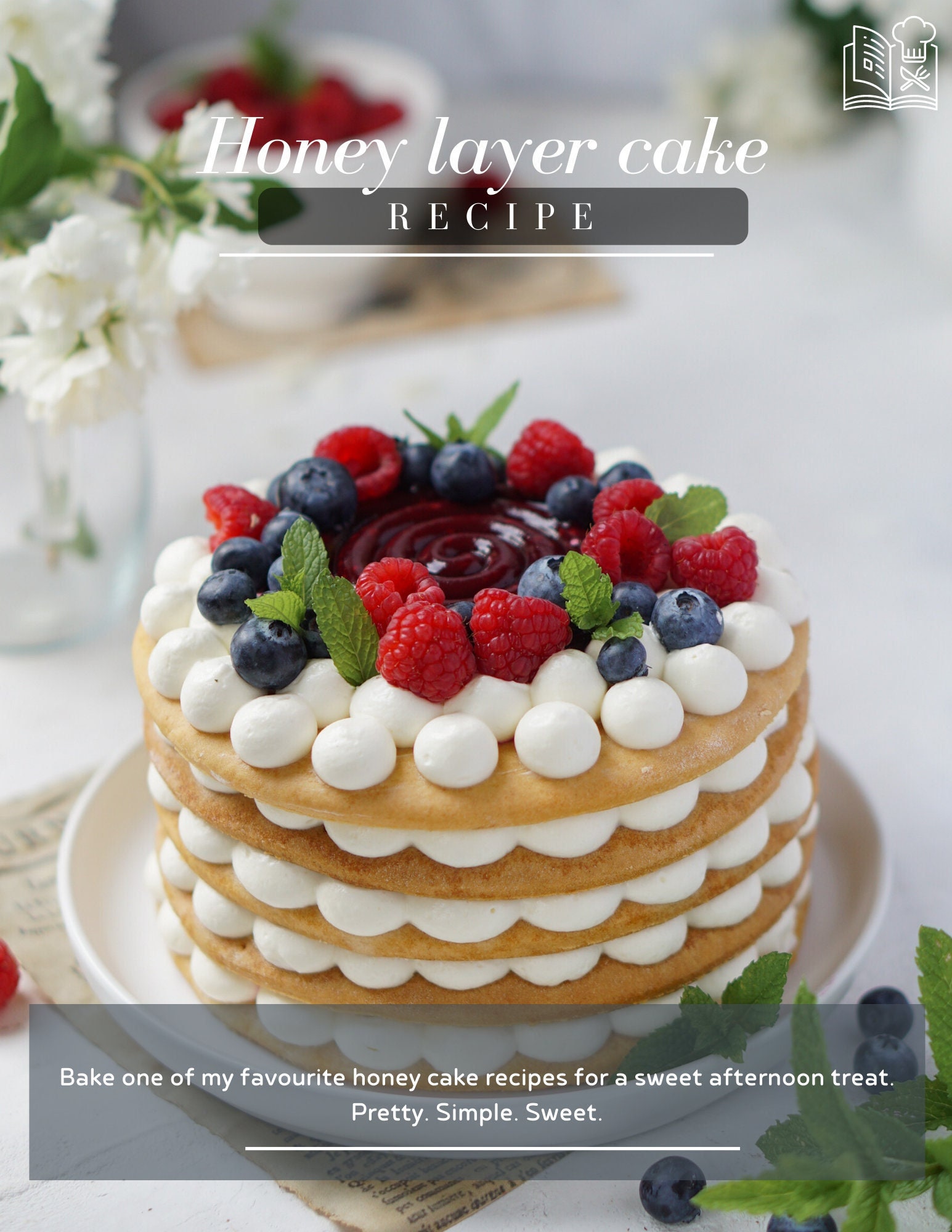 BEST RECIPE Honey Layer Cake Recipe PDF, Honey Cake, Medovik Cake ...