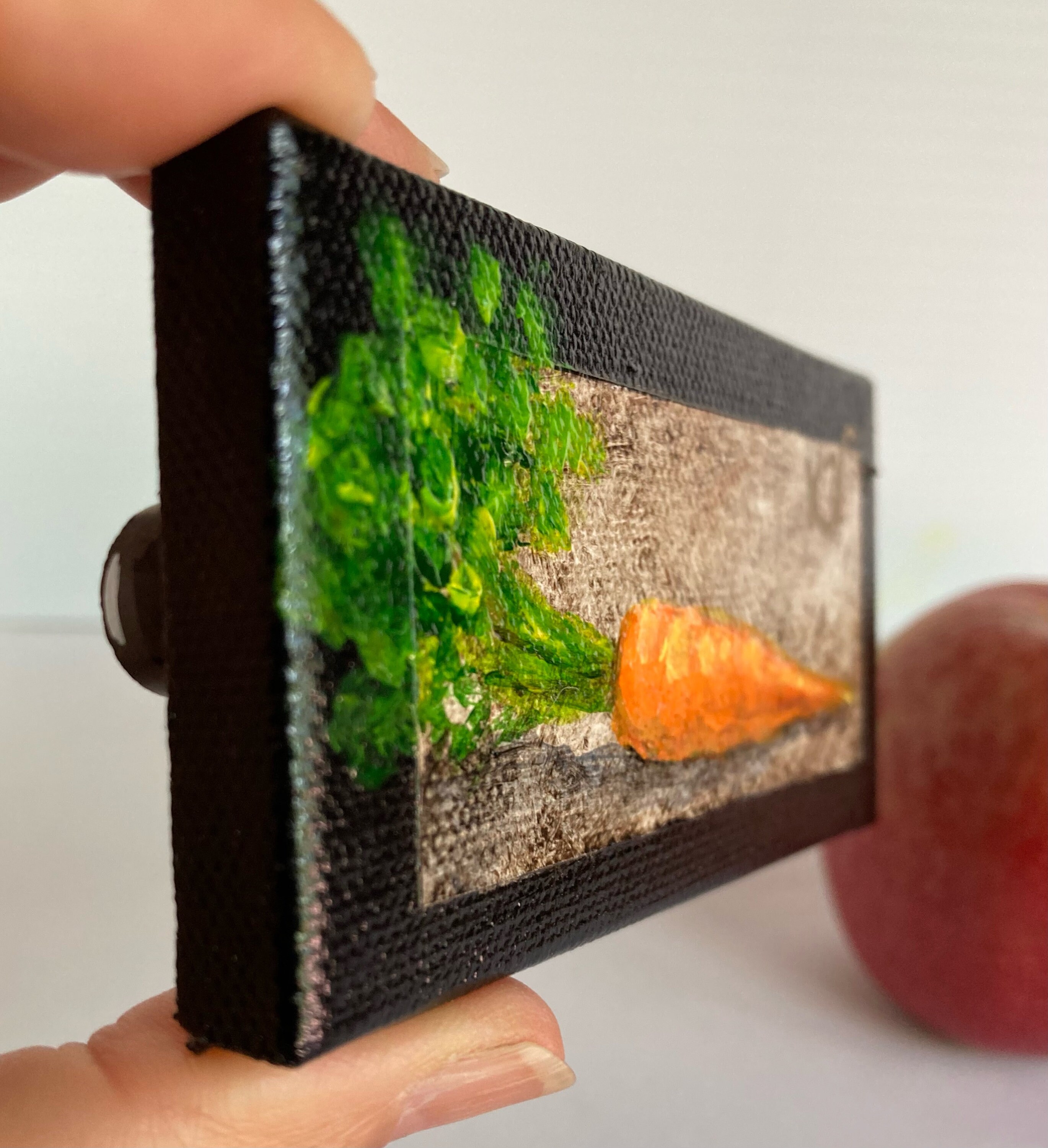 Carrot Magnet Refrigerator Art Small Art Vegetable - Etsy