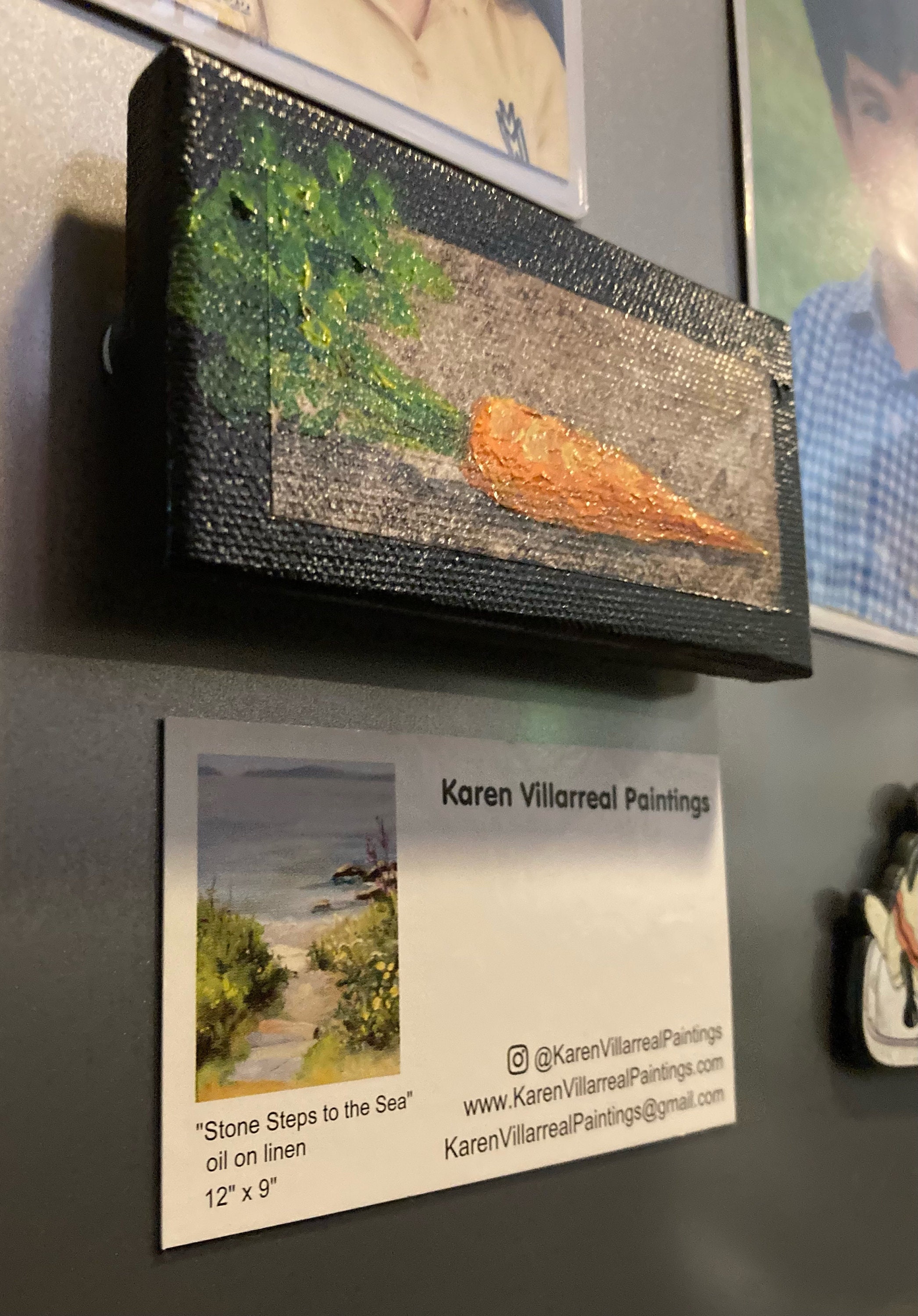 Carrot Magnet Refrigerator Art Small Art Vegetable - Etsy