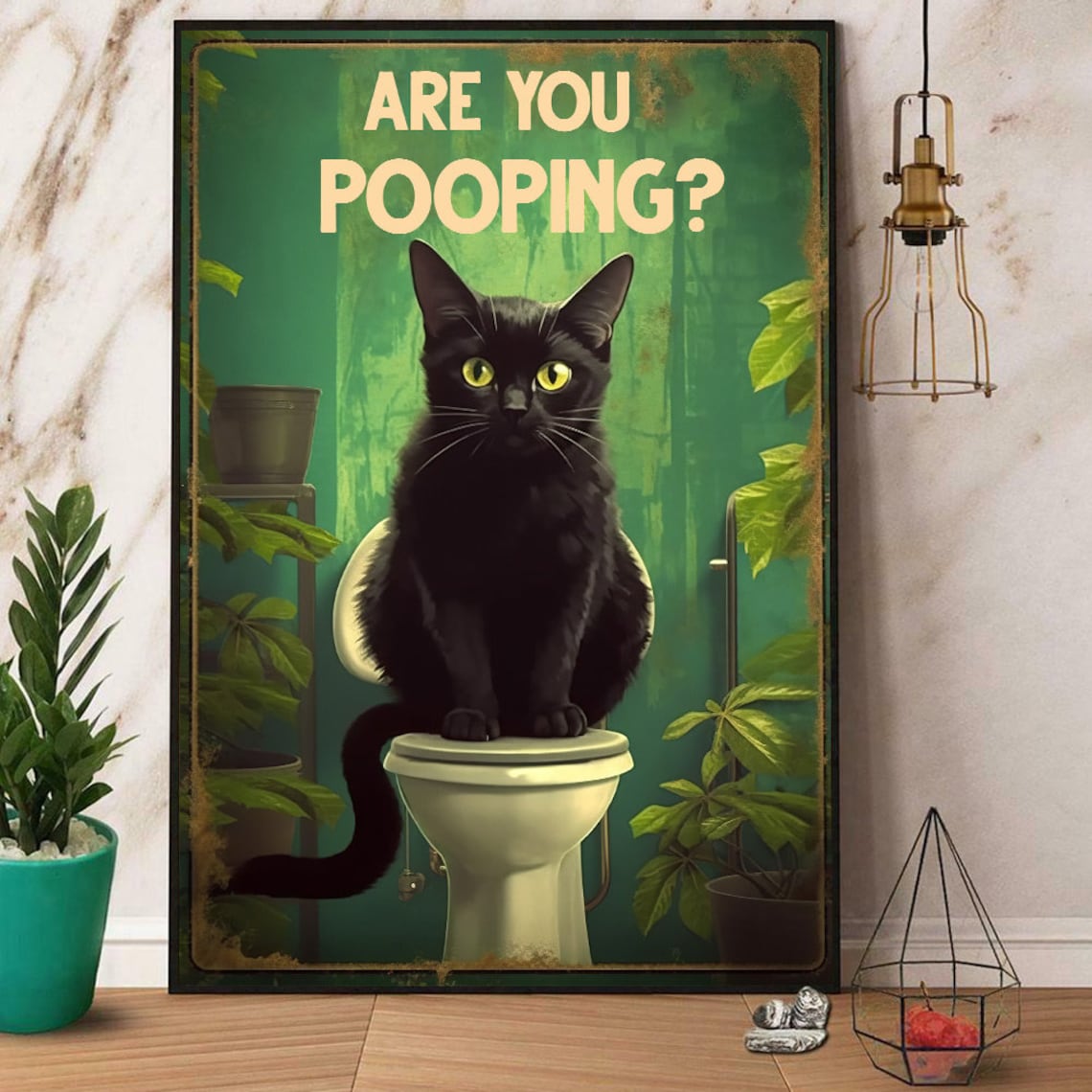 Are You Pooping Funny Cat Poster Cat Bathroom Poster Cat - Etsy