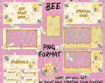 Bee Twitch Overlay With Panelsemotes Sub Badges Channel - Etsy