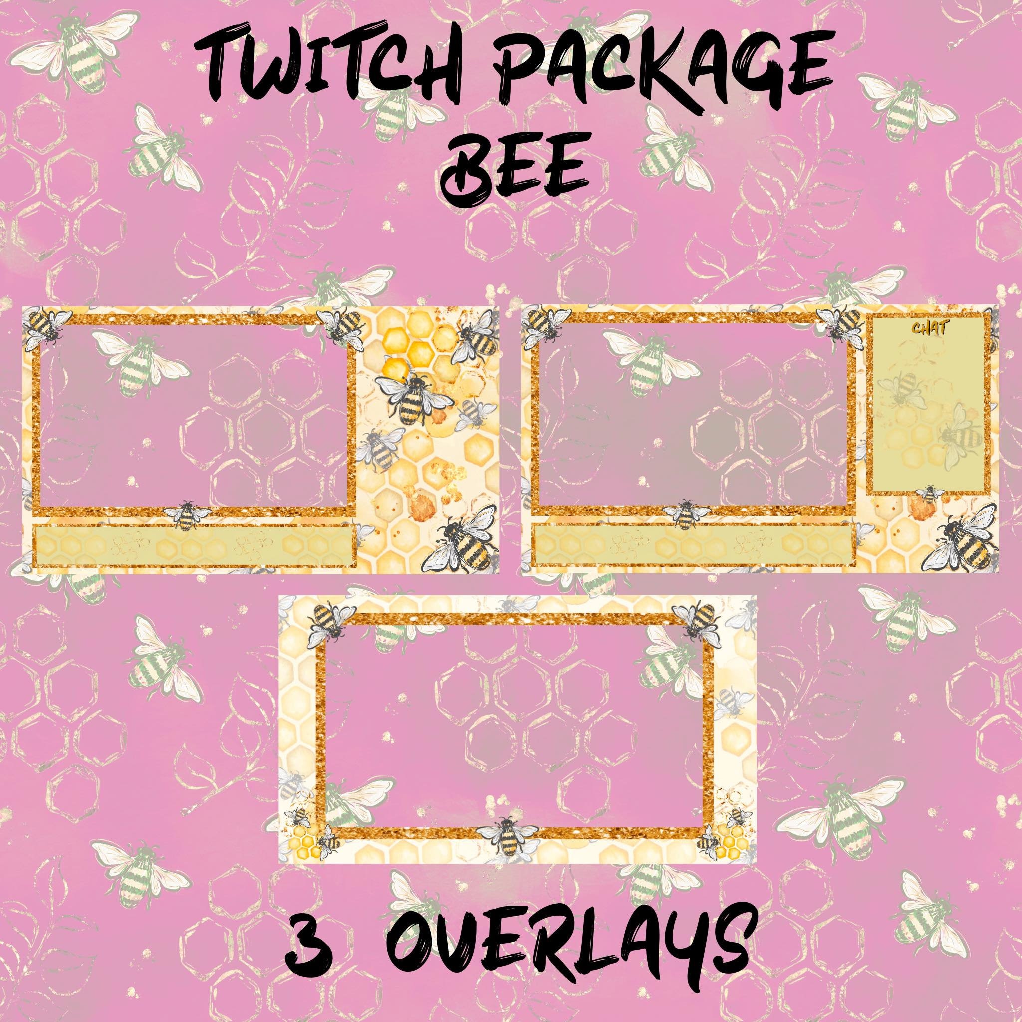 Bee Twitch Overlay Bundle - Etsy