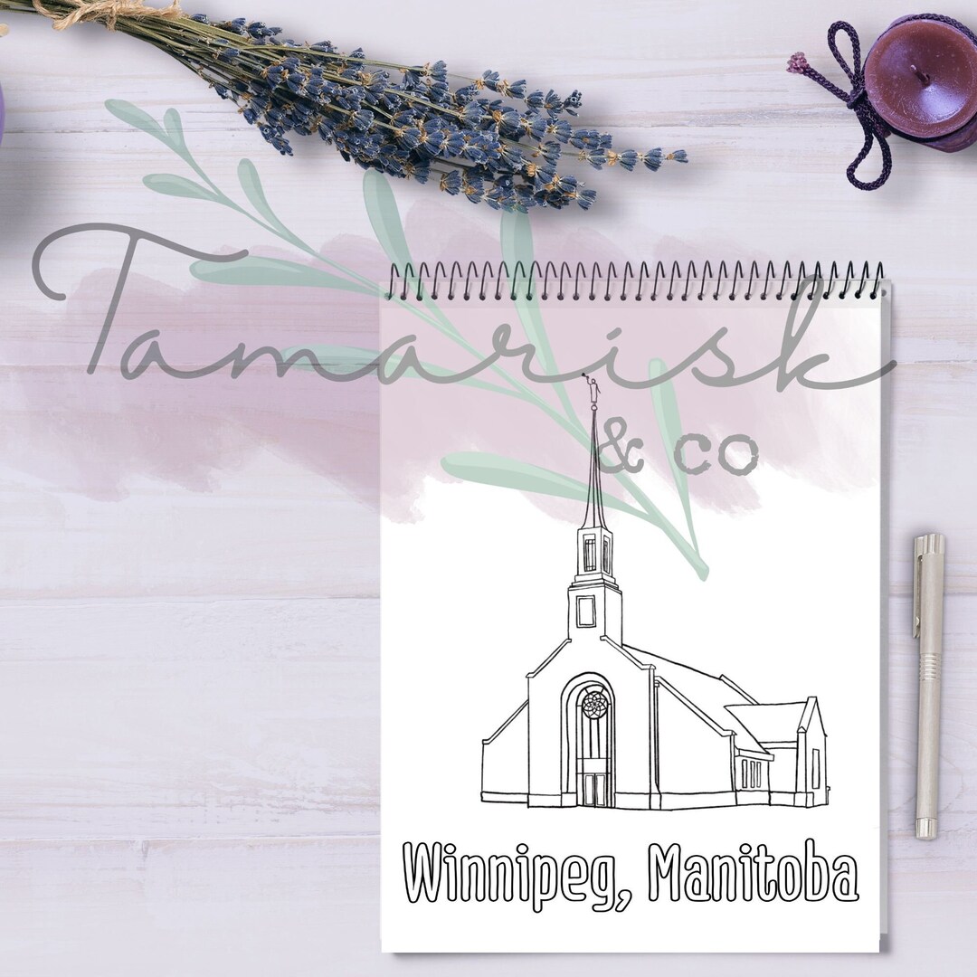 Winnepig Manitoba Temple LDS Coloring Page the Church of Jesus Christ ...