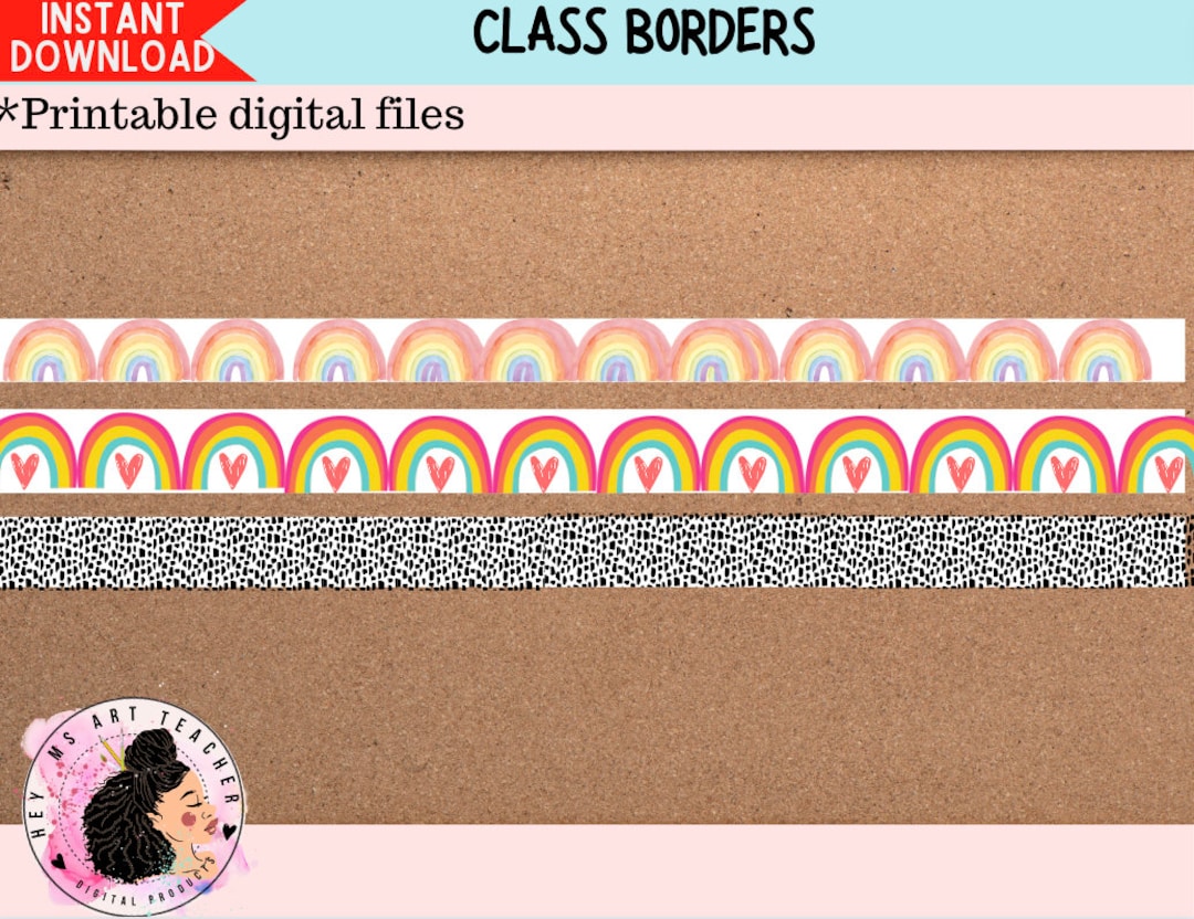 Classroom Border Pack | Classroom Decor | Digital Download | Instant ...