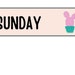 Cute Cactus Days of the Week | Classroom Management | Digital Download ...