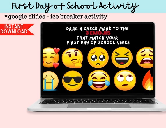 First Day of School Ice Breaker Activity Digital Slide - Etsy