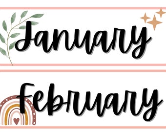 Boho Neutral Printable Days of the Week | Classroom Management ...