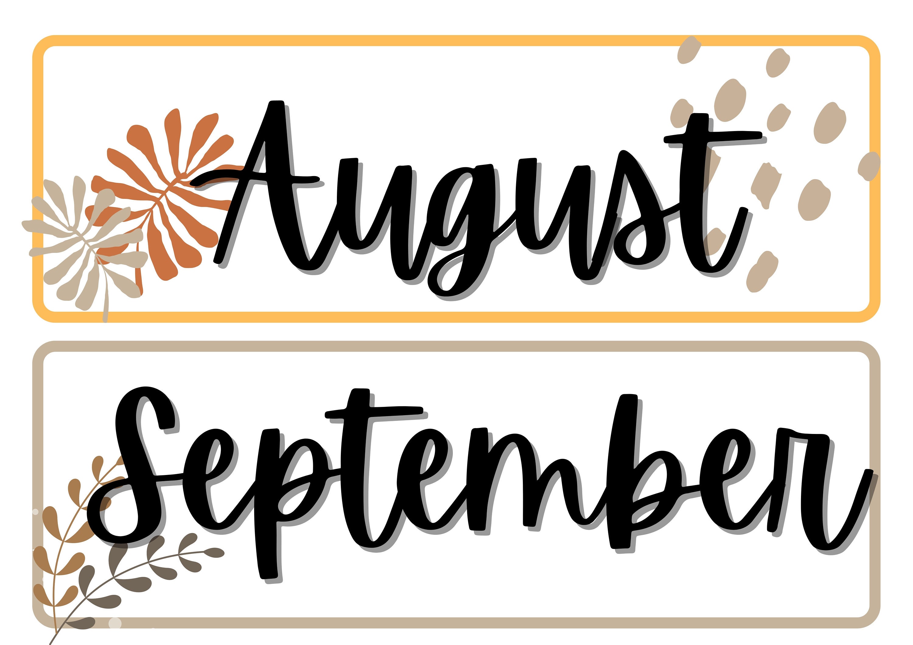 Boho Neutral Printable Months Calendar | Classroom Management | Digital ...