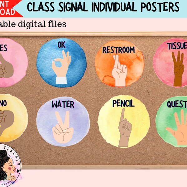 Classroom Management Posters - Etsy