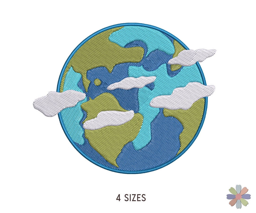 Earth Solar System Embroidery Design. Machine Embroidery Planets System ...