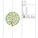 Round Tree of Life With Leaves Topi Embroidery Design: Nature Scene ...