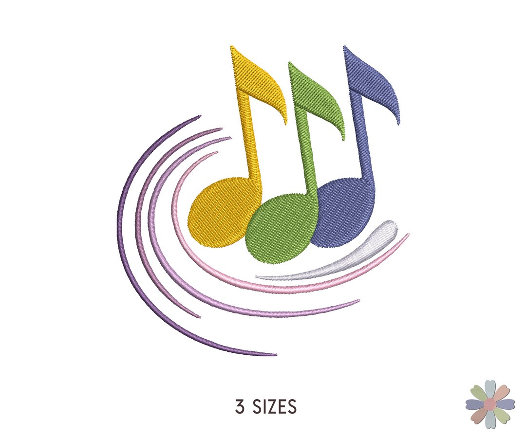 Music Twinni Embroidery Design: Party Music Scene (multi Format Pattern ...