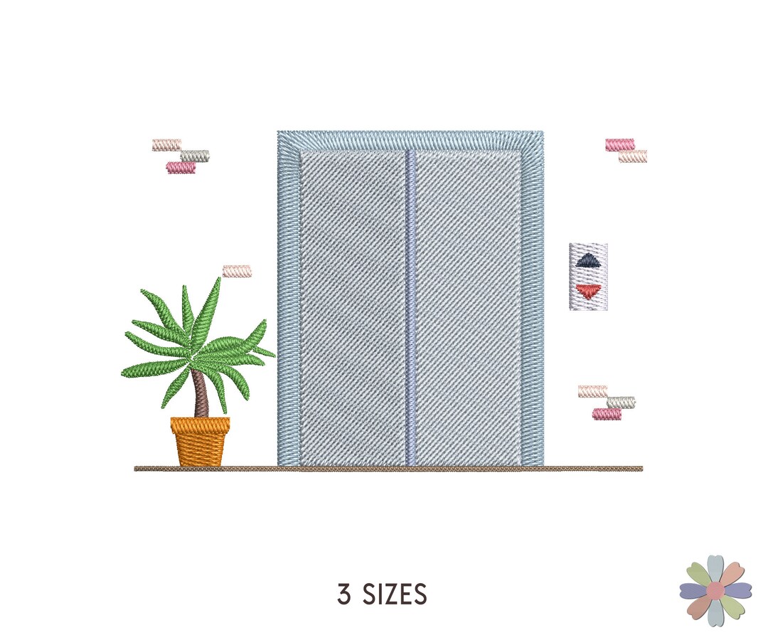 Passenger Elevator Lift Embroidery Design Onni. Machine Embroidery ...