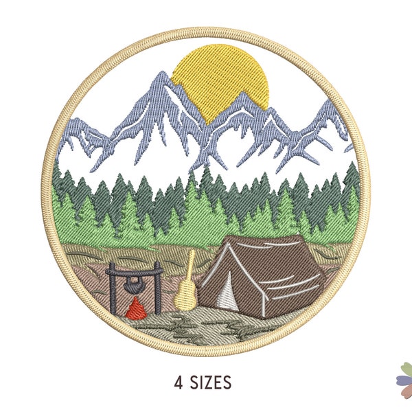 Camping Embroidery - Etsy
