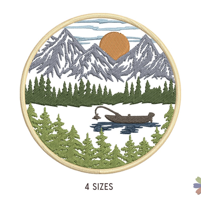 Fishing Embroidery - Etsy