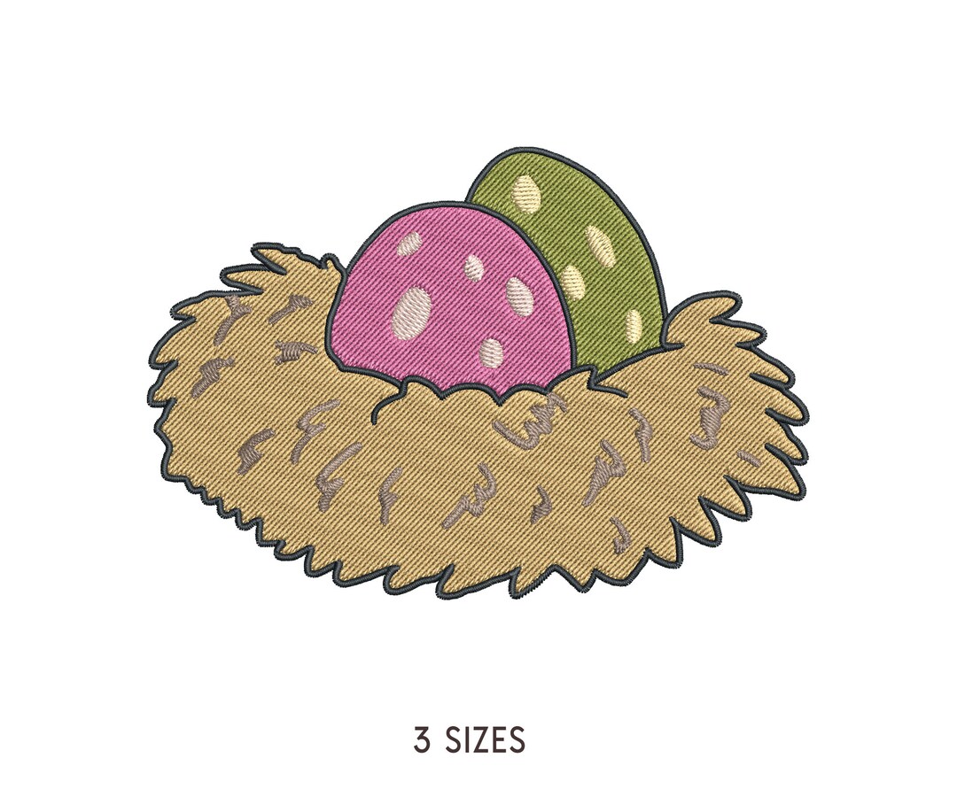 Dinosaur Eggs in Nest Embroidery Design. Machine Embroidery Pattern ...