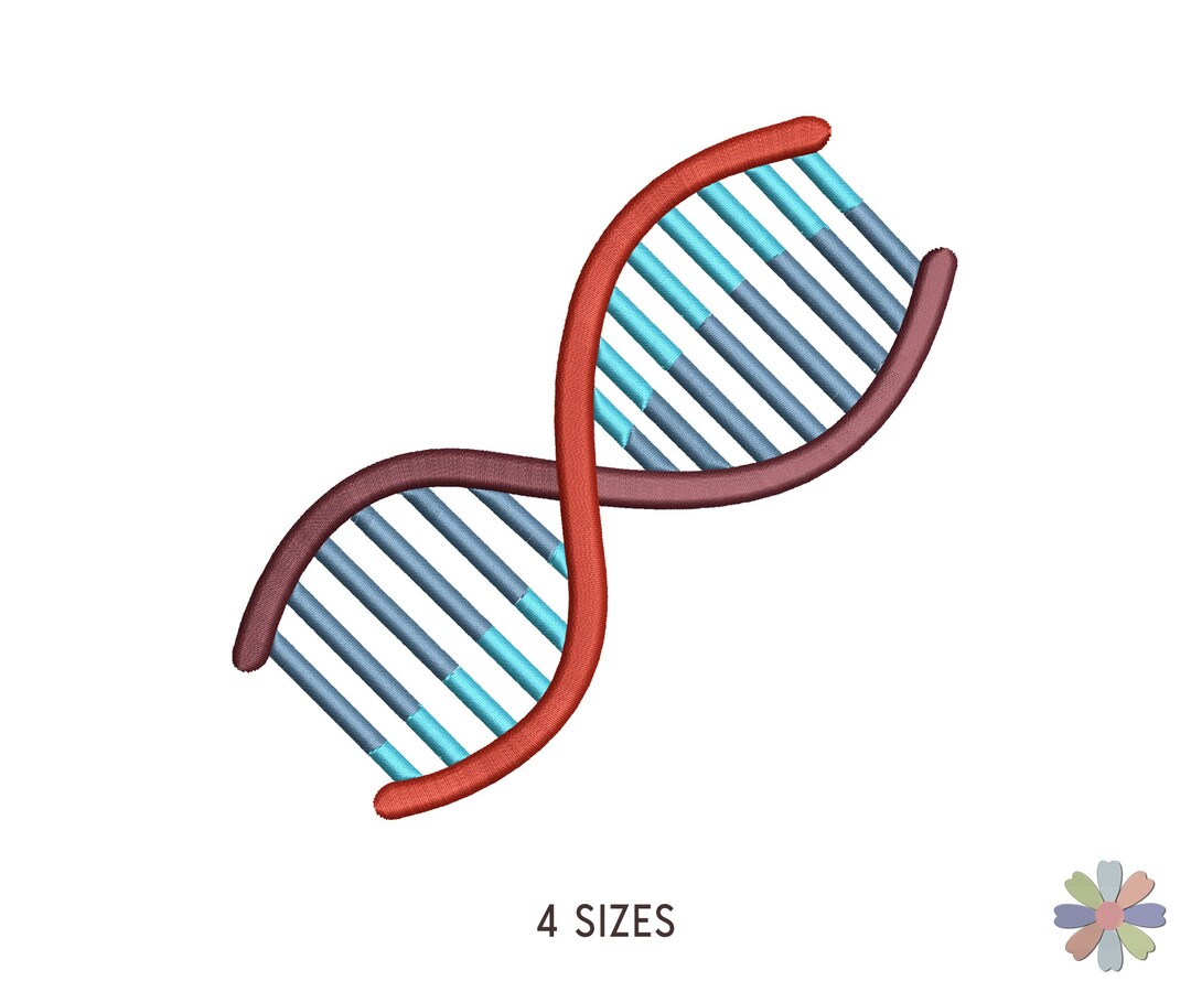 DNA Symbol Genetic Elements Embroidery Design. Machine Embroidery ...