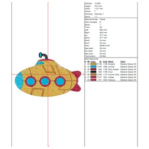 Sea Submarine Embroidery Design. Machine Embroidery Pattern. Vehicle ...