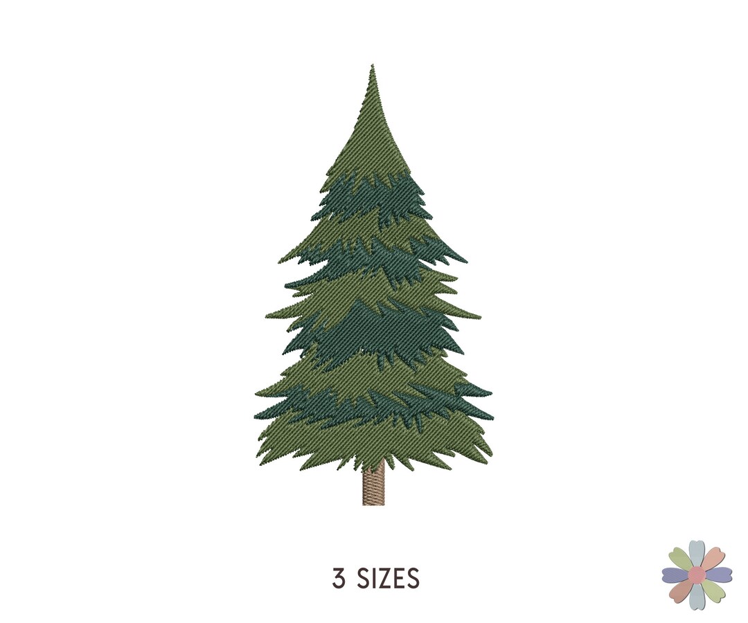Forest Fir Tree Embroidery Design Twinni. Machine Embroidery Pattern ...