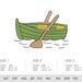 Boat With Paddle Embroidery Design. Machine Embroidery Pattern. Vehicle ...