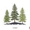 Forest Pine and Fir Trees Embroidery Design. Machine Embroidery Pattern ...