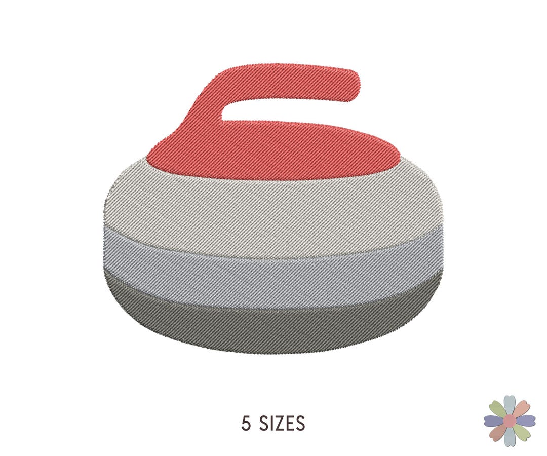 Curling Stone Winter Olympic Games Embroidery Design: Sport Scene ...