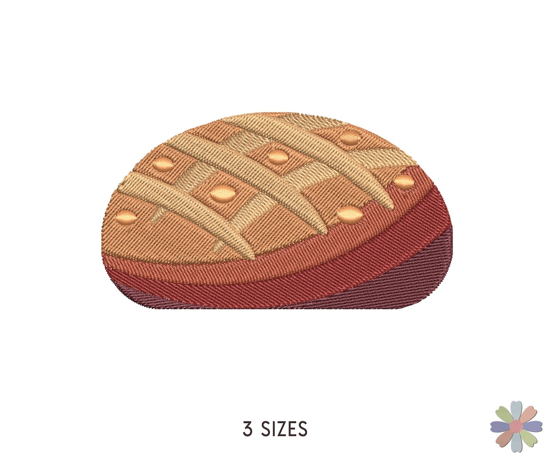 Round Bread Embroidery Design Onni. Machine Embroidery Bakery Pattern ...