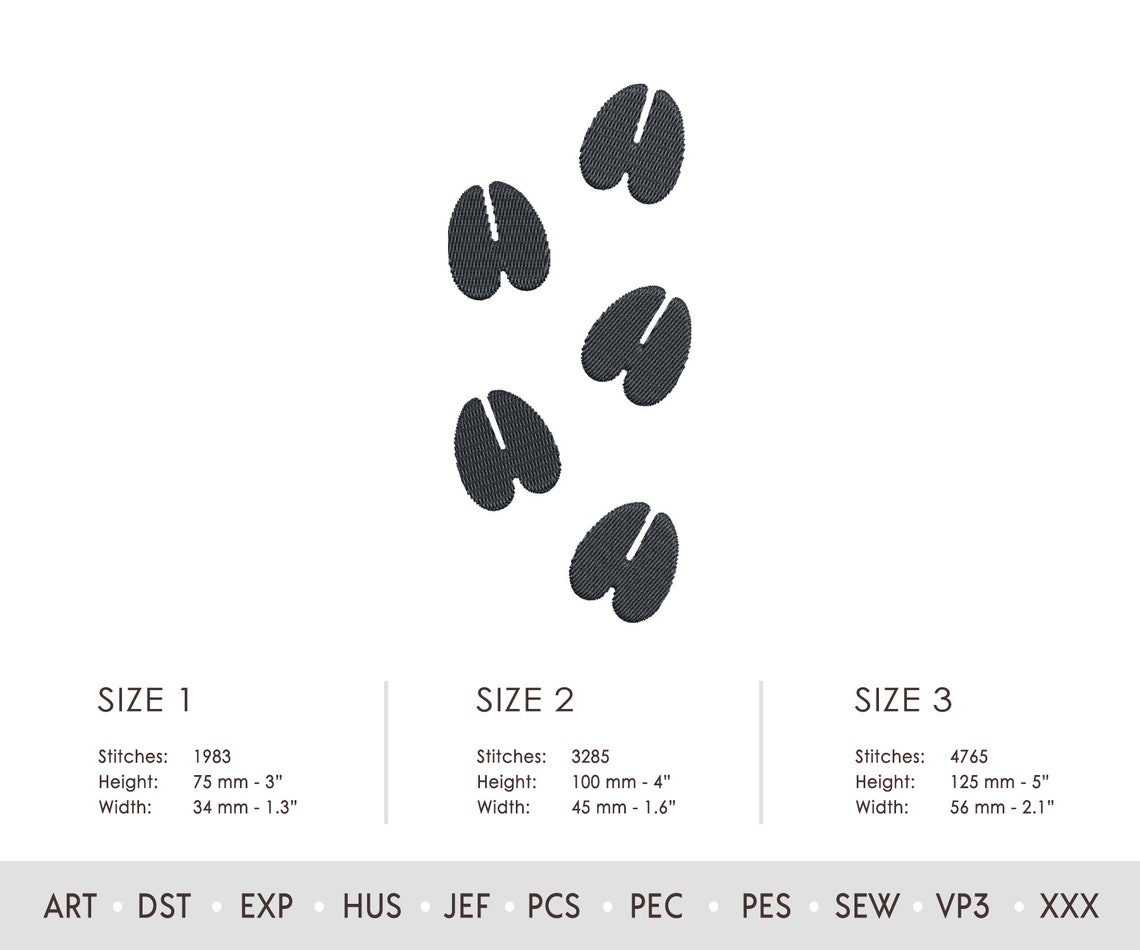 Camel Footprints Embroidery Design. Machine Embroidery - Etsy