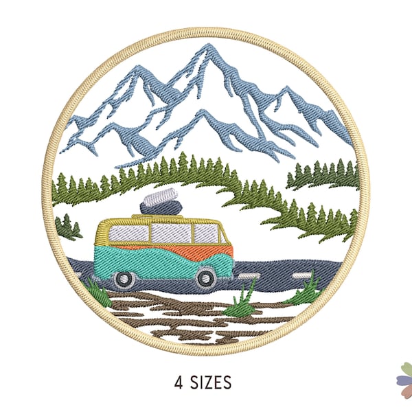 Embroidery Pattern Camper - Etsy