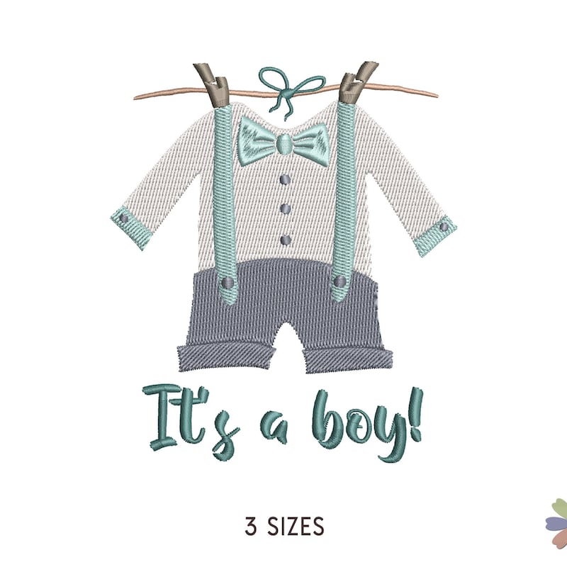 Boy Embroidery - Etsy