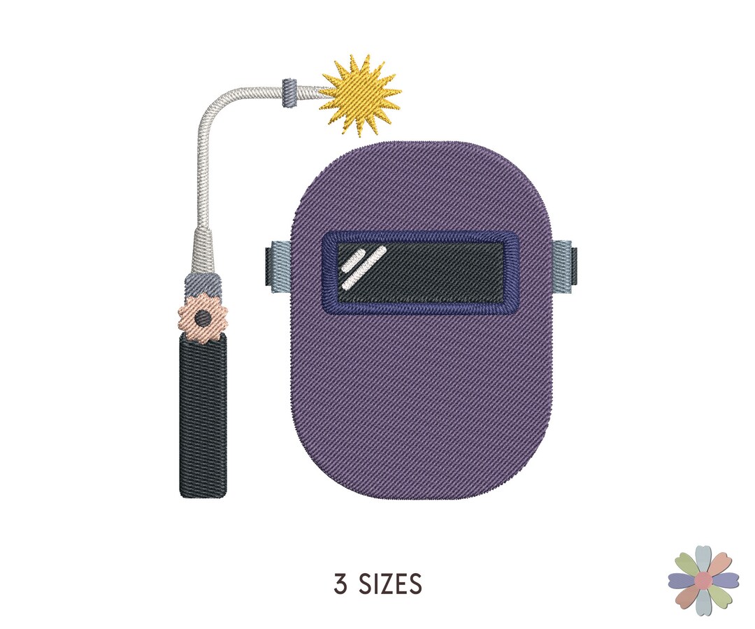 Welding Helmet and Tools Embroidery Design Onni. Machine Embroidery ...