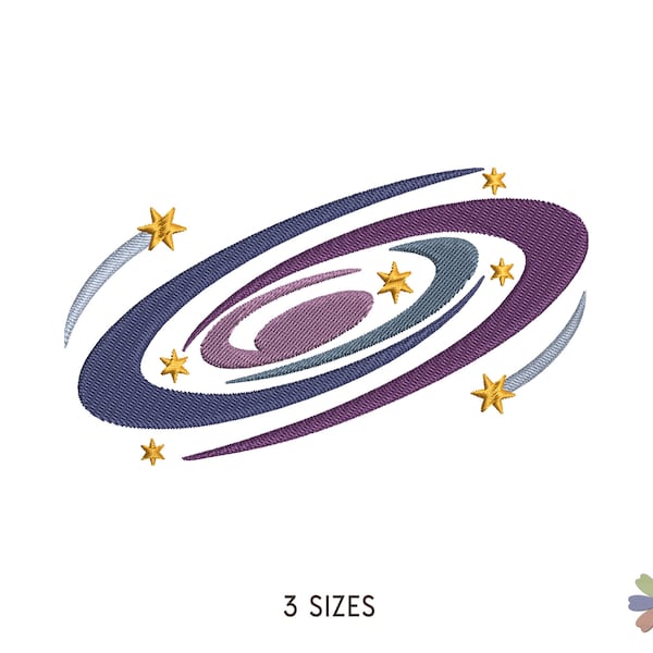 Galaxy Embroidery File - Etsy