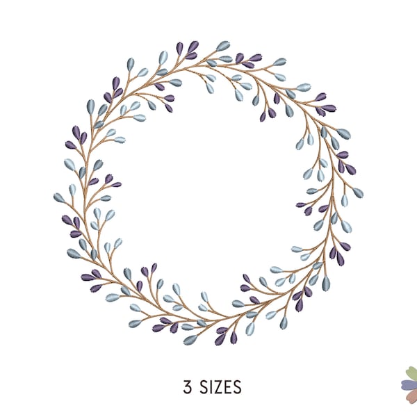 Wreath Embroidery - Etsy