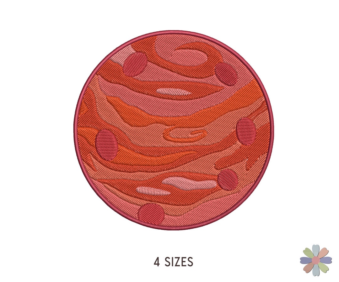 Mars Solar System Embroidery Design. Machine Embroidery Planets System ...