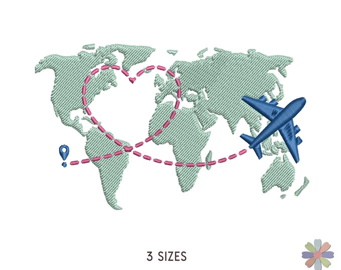 Airplane Embroidery Design. Airplane Machine Embroidery Design. Mini ...